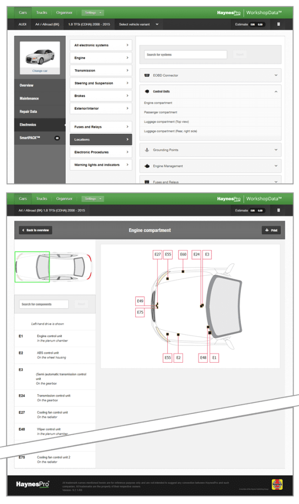 HaynesPro WorkshopData Electronics | VACC MotorTech