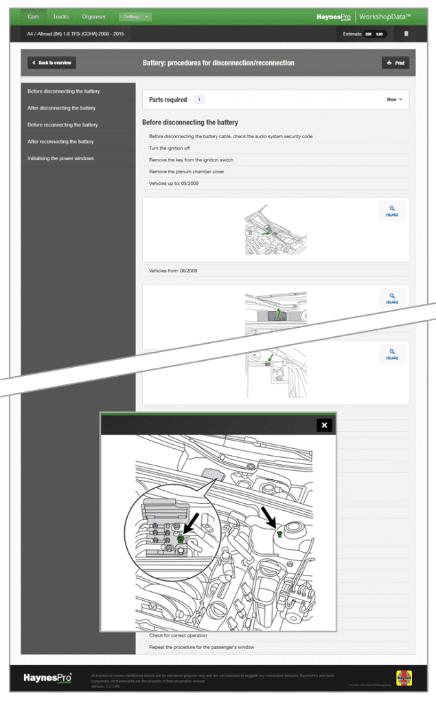 HaynesPro WorkshopData Electronics | VACC MotorTech